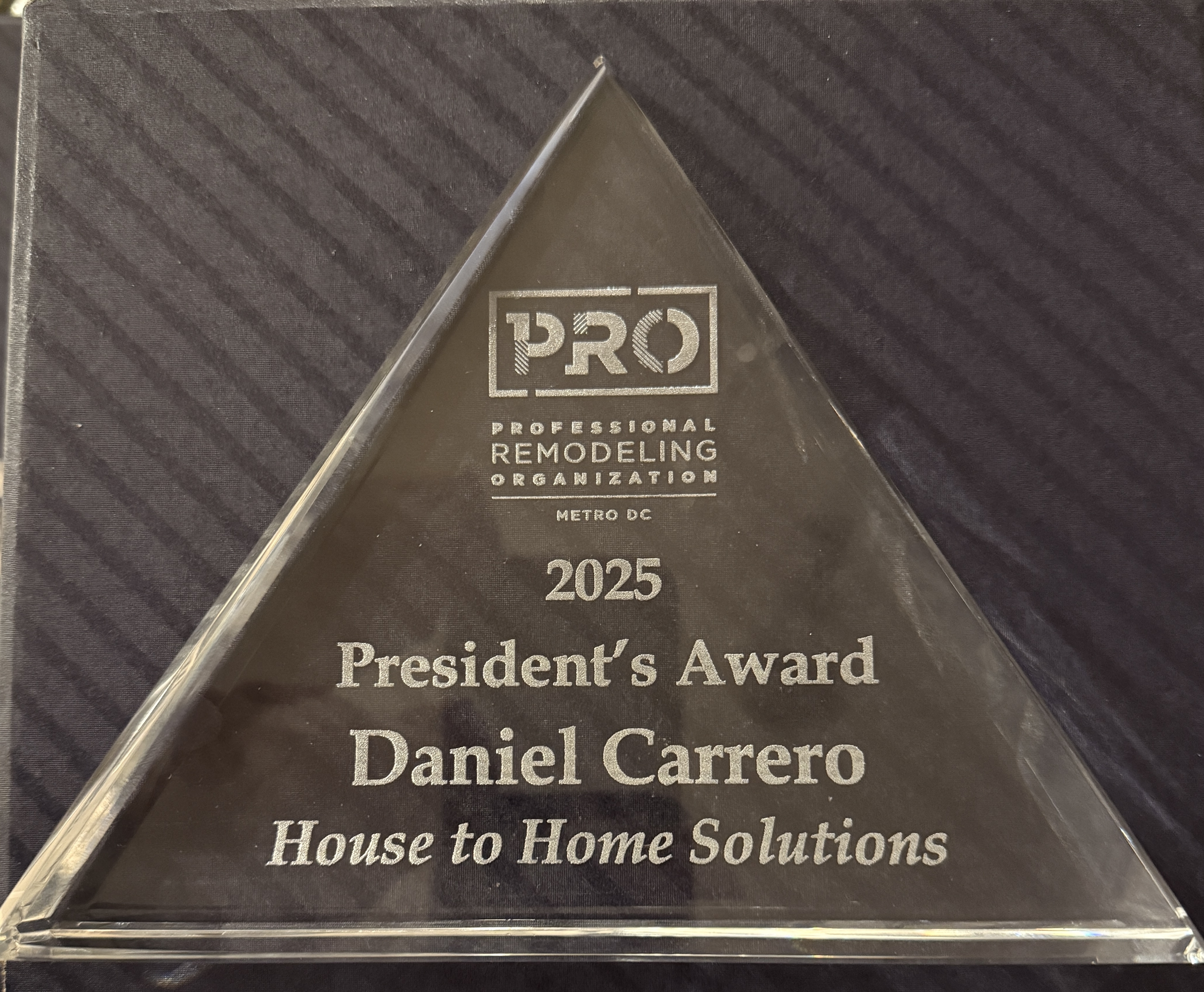 PRO Metro DC Achievement Award